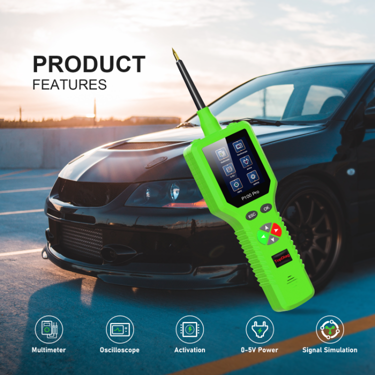 Topdiag Power Probe P100 Pro Pk Ps100 P100 Automotive Circuit Tester ...