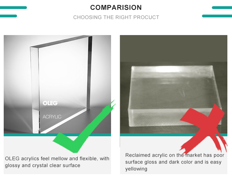 Oleg Factory Pmma Manufacture Board Glitter Glass Colored Clear 3mm ...