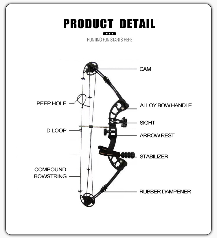 Hitop Wholesale 30-60lbs Af-archery Compound Bow Set Dual Compound Bow ...