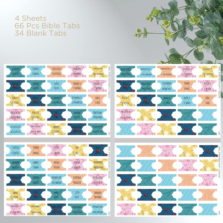Buy Standard Quality China Wholesale Bible Index Book Tabs Laminated ...