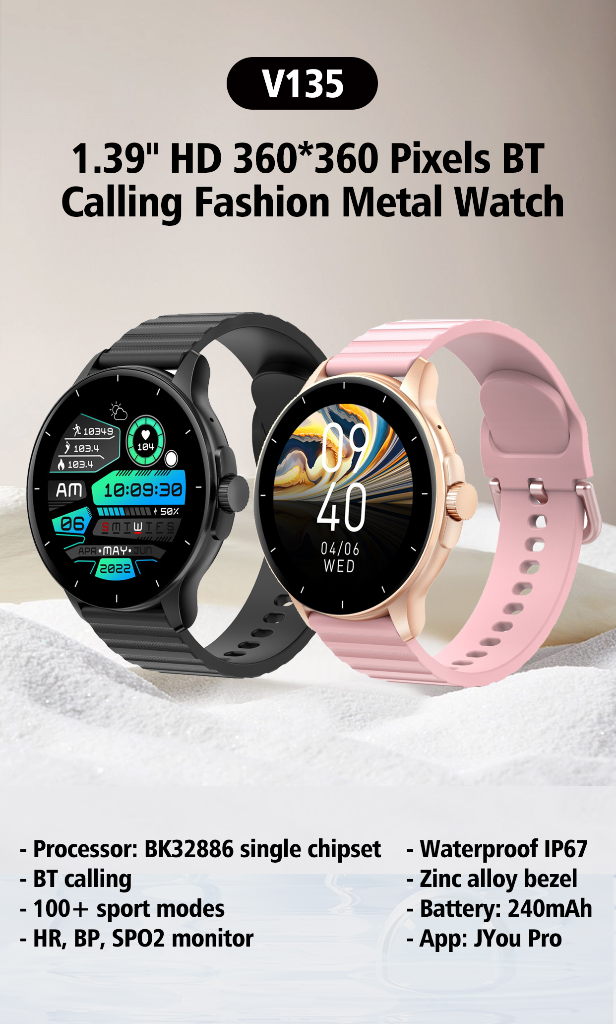 Buy Wholesale China Fast Charging 1.39''high 360*360 Px Ips Display Bt ...