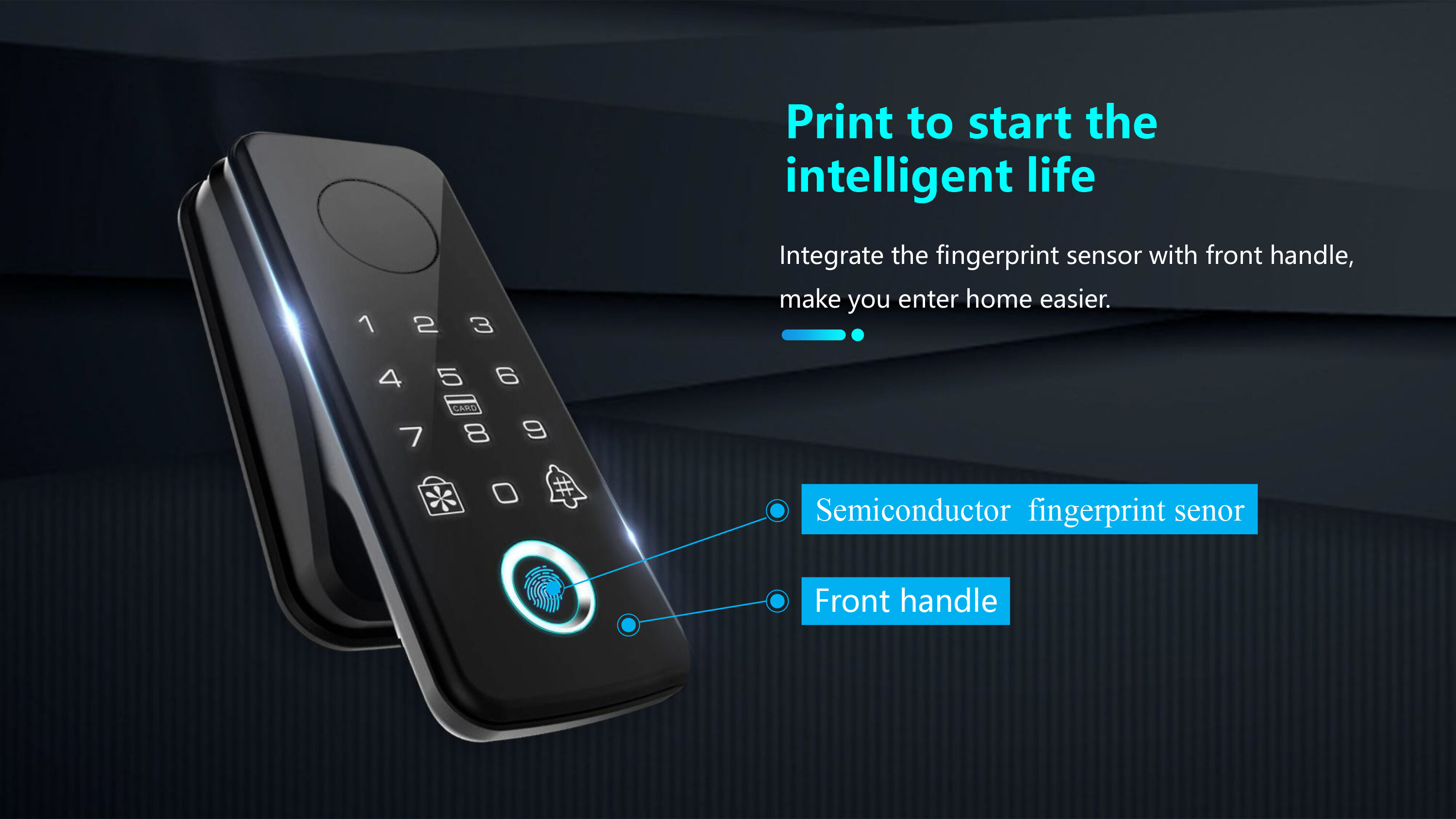 Buy Wholesale China Hotel Waterproof Dual Way Card Smart Locks Fingerprint Wifi Tuya Door Lock ...