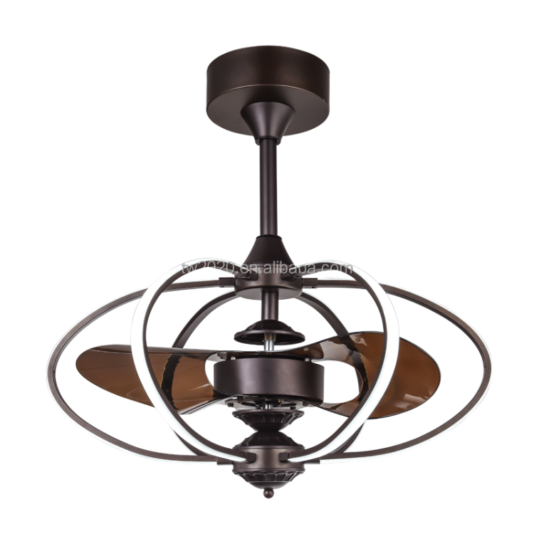 Remote Control Dc Motor Ceiling Fan For Living Room Decorative Light ...