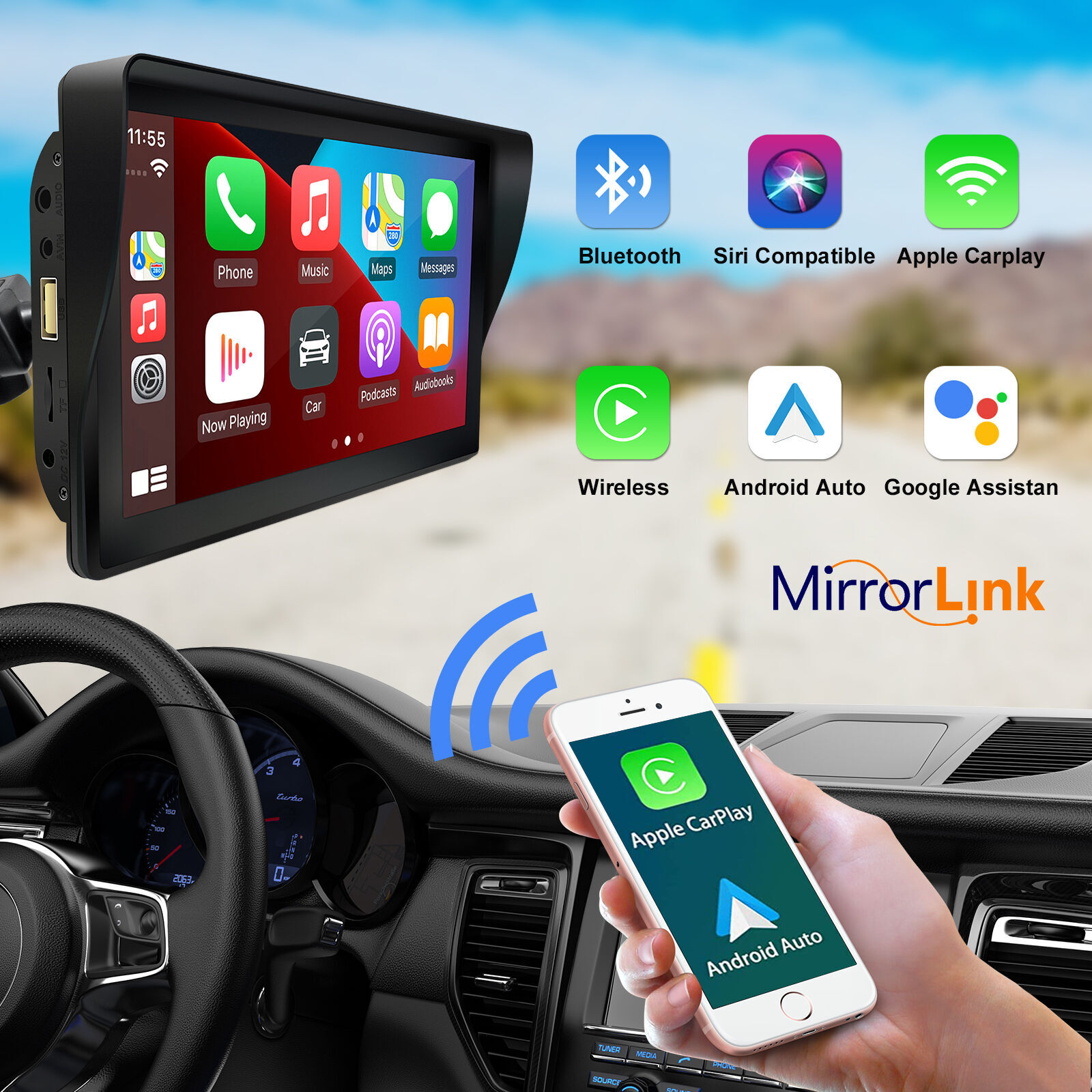 Buy Wholesale China Portable Wireless Carplay & Android Auto Car Radio ...