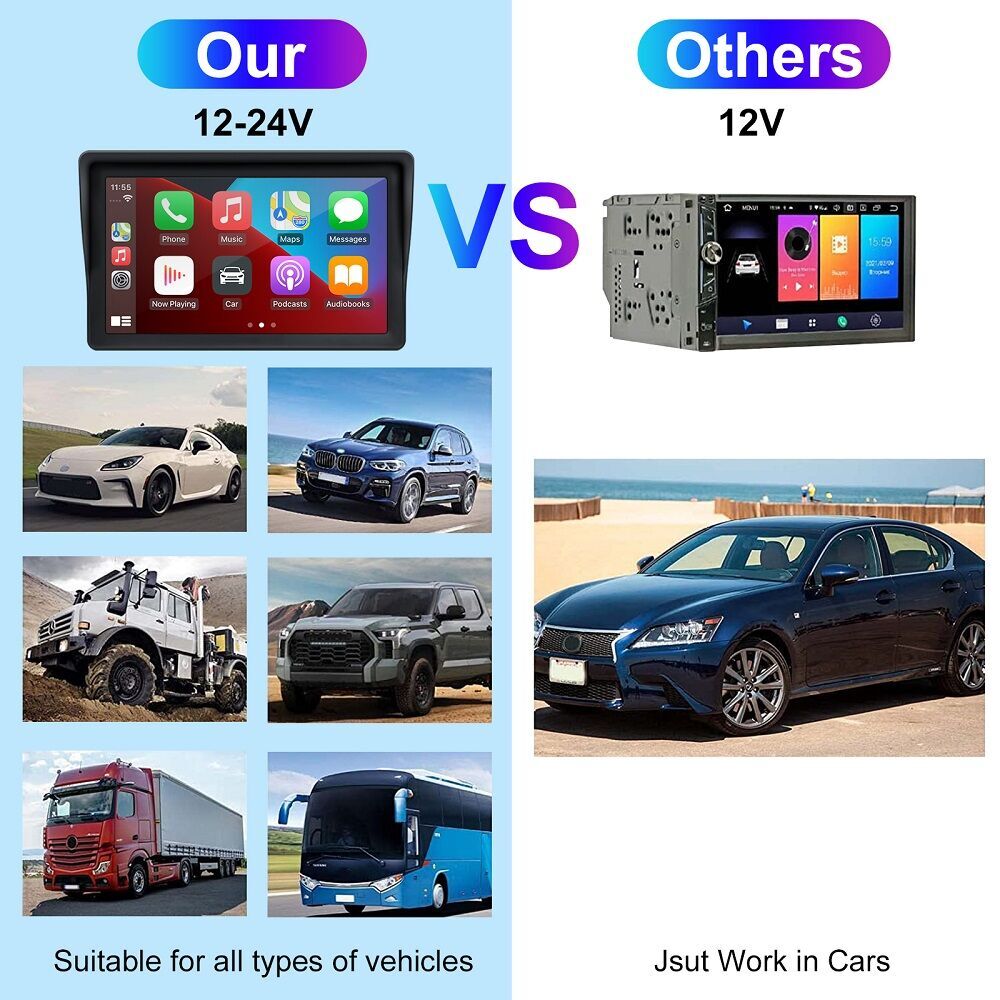 Buy Wholesale China Portable Wireless Carplay & Android Auto Car Radio ...