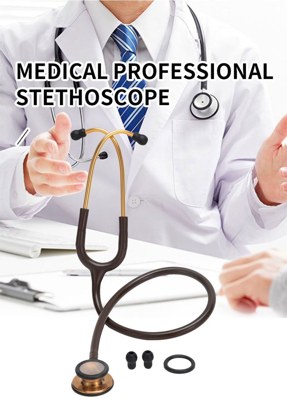Professional High Quality Stethoscope Deluxe Cardiology Stethoscope ...