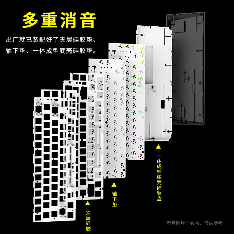 Buy Wholesale China Gk-866b-2 Newly-designed 66-key Wireless2.4ghz ...