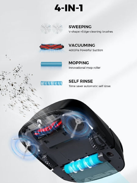 Buy Wholesale China Robot Floor Sweeper Vacuum Mop Cleaner Hoover With ...