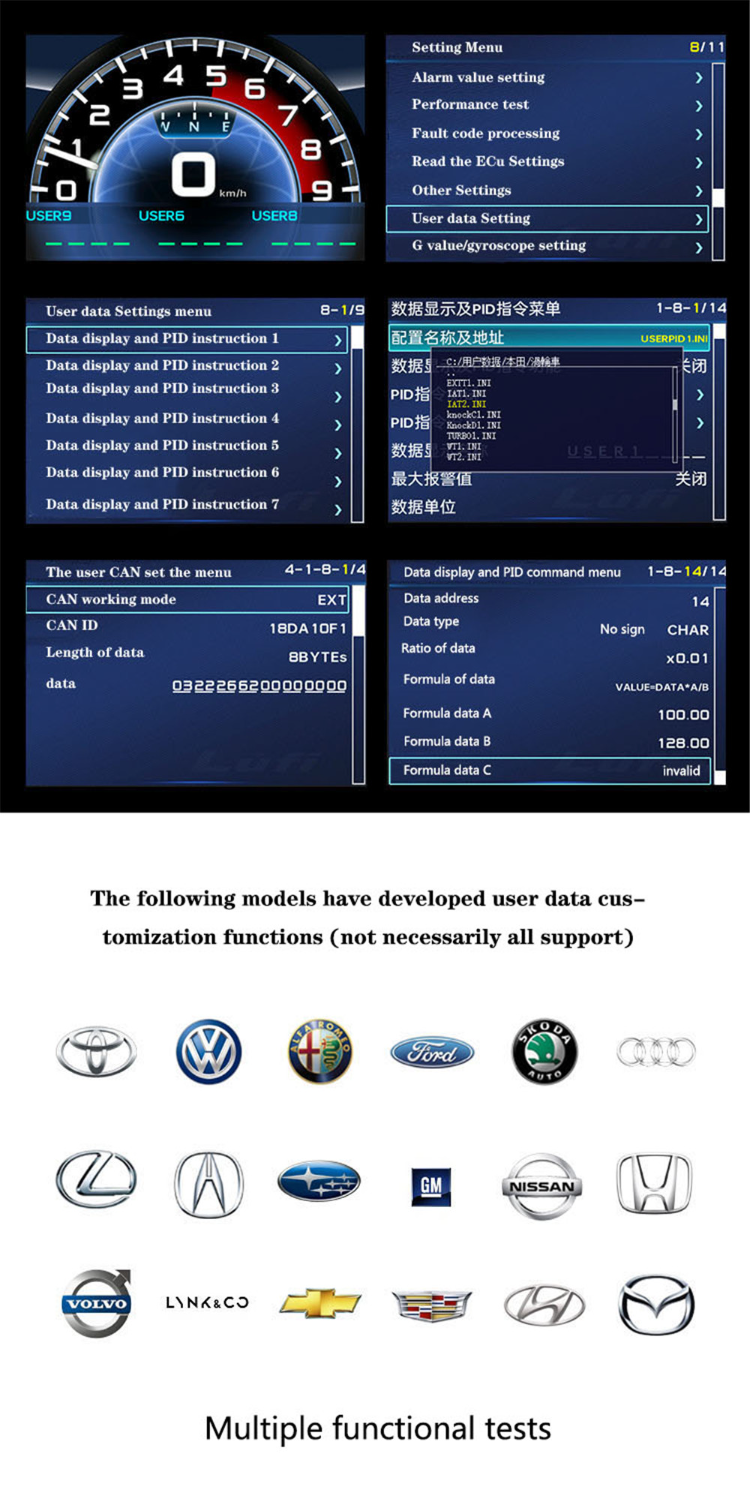 Buy Wholesale China New Lufi Gauge Xs Obd + Gps Car Water Temperature ...