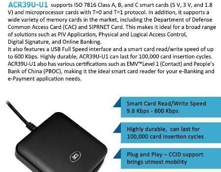 Buy Wholesale China Oem Emv Usb Hub 2.0 Reader/writer Acs Iso7816 Smart ...