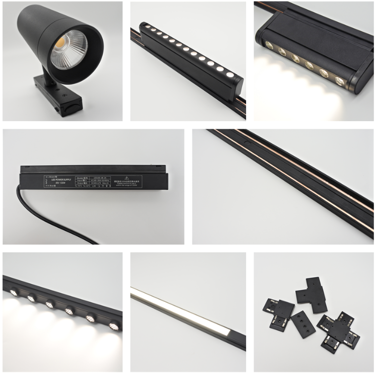 Newest Slim Magnet Rail Lighting System Surface Mounted Linear ...