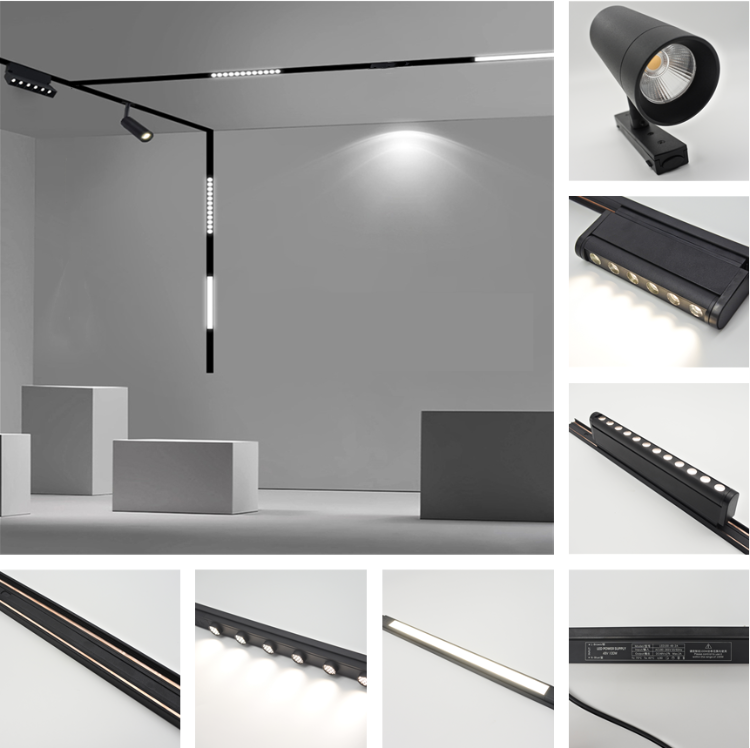 Newest Slim Magnet Rail Lighting System Surface Mounted Linear ...