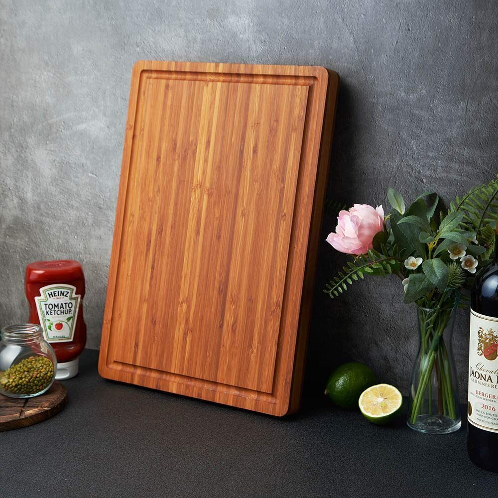 Bamboo Wood-cutting Cheese Charcuterie-board For Kitchen Thick-butcher ...