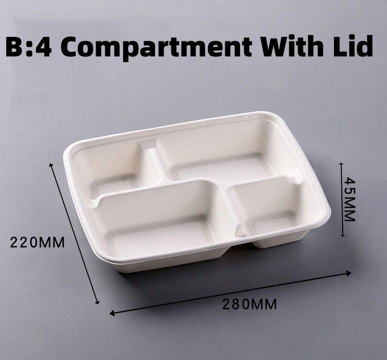 Buy China Wholesale Wholesale 3 Compartment Disposable Sugarcane ...