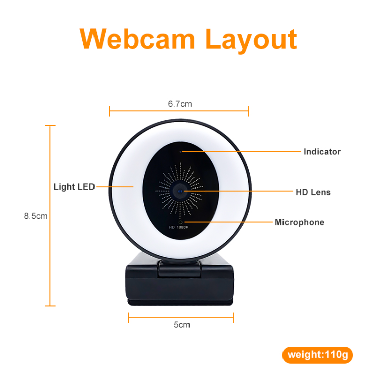High Definition Rotatable Hd Webcams Computer 1080p Webcam Usb With ...
