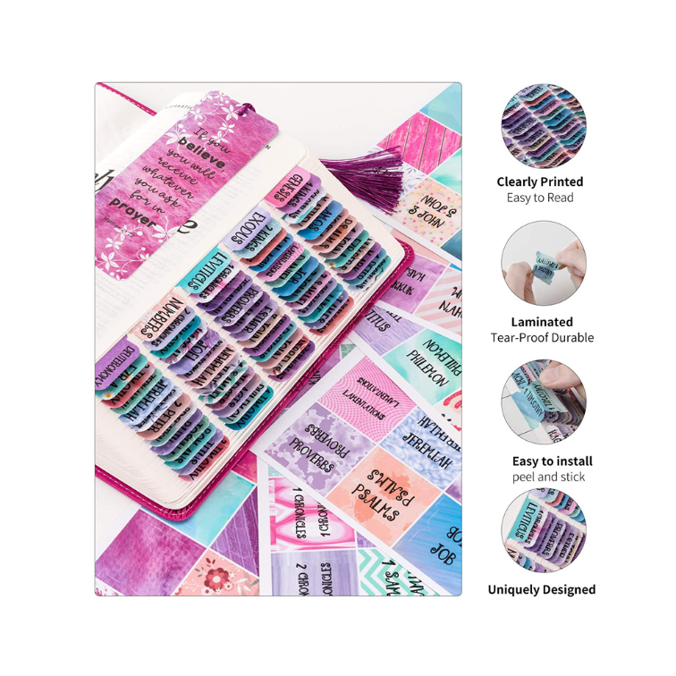 Bulk Buy China Wholesale Custom Bible Tabs Peel And Stick Large Print ...