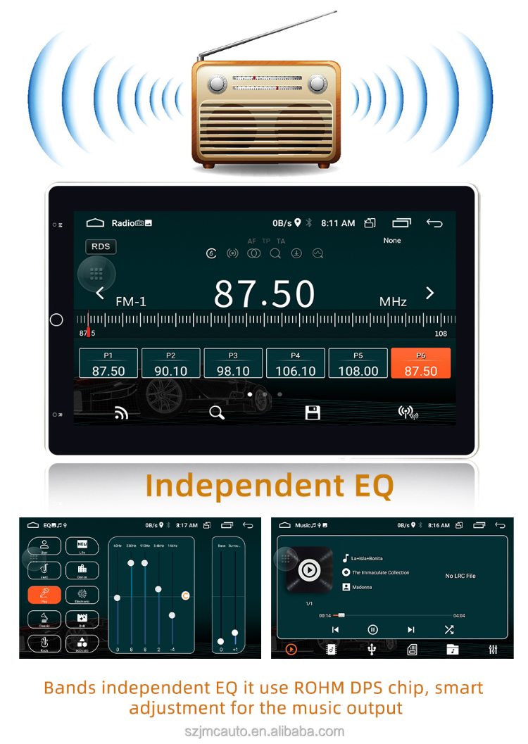Buy China Wholesale Touch Screen Auto Rotatable 360 Degrees Car Stereo ...