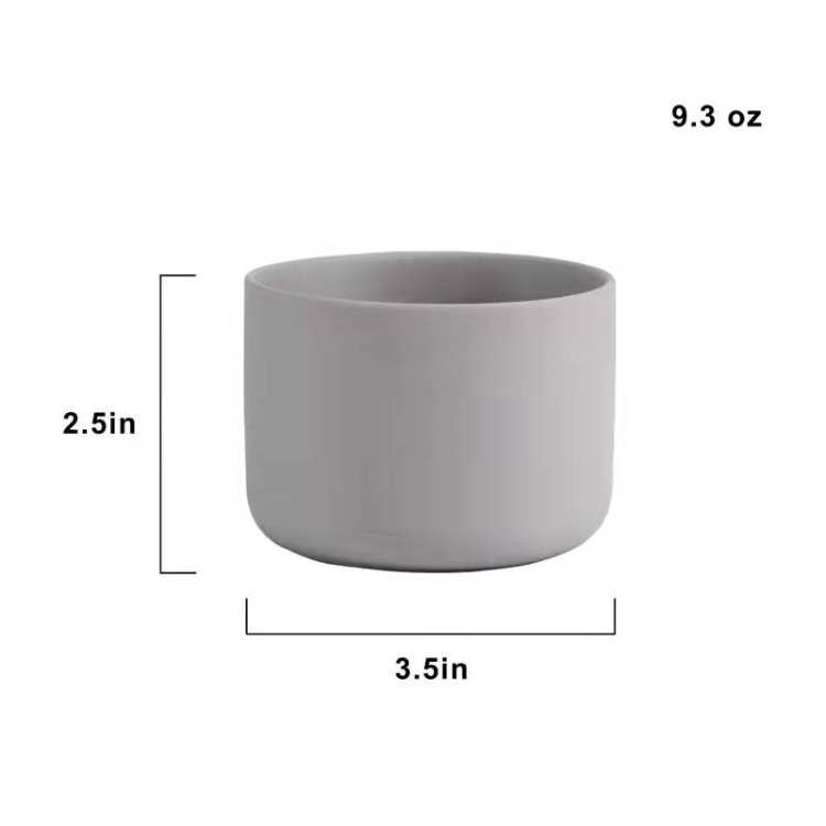 Wholesale 9oz Matt Colorful Candle Tin Cylinder Shape Ceramic Candle ...