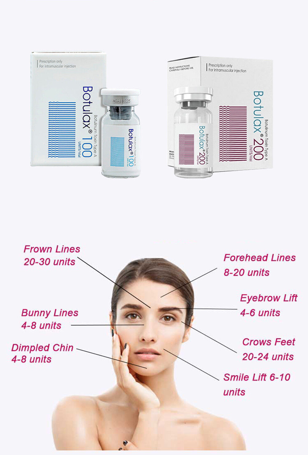 Buy Wholesale China Korea Supplier Anti-wrinkles Botu Lax 100units ...