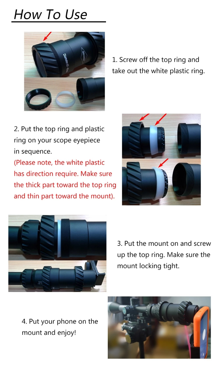 Discovery Scopes & Accessories Cellphone Telescope Adapter Mount Scope ...