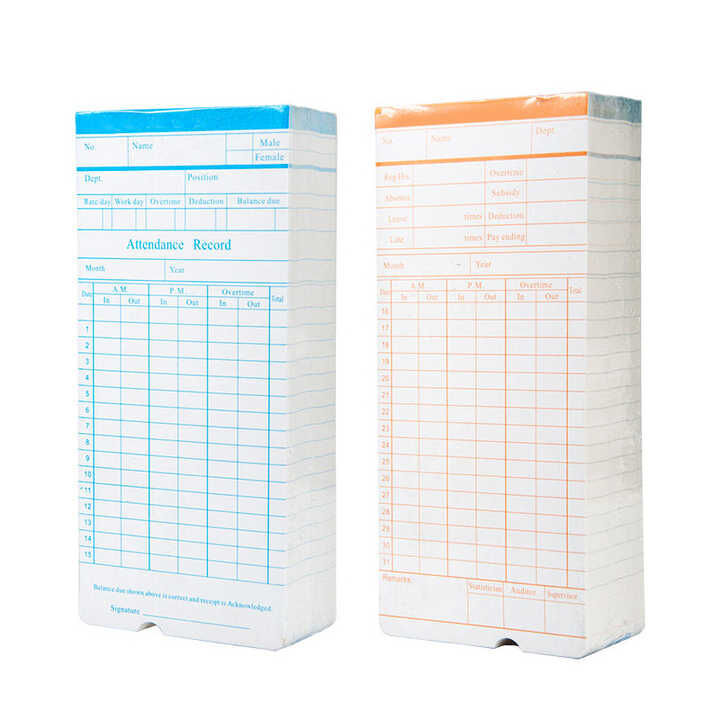 Buy Wholesale China Wholesale Time Recorder Paper Card Time Recorder ...
