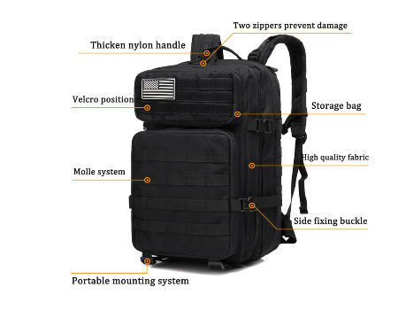 Sunmi Multifunctional Large Capacity Tactical Backpack Military ...