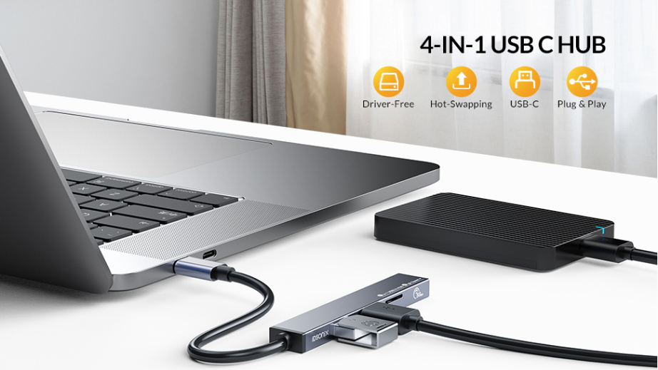 Buy Wholesale China Odm Oem 4 In 1 Laptop Usb Type C Hub Multiport ...