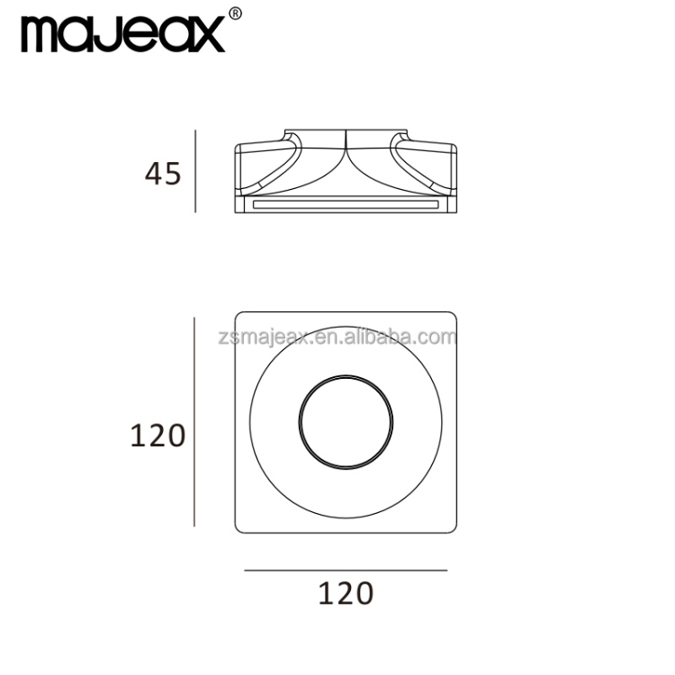 Majeax China Manufacturer Handmade Round Shape Inside Curve Indoor Ip20 ...
