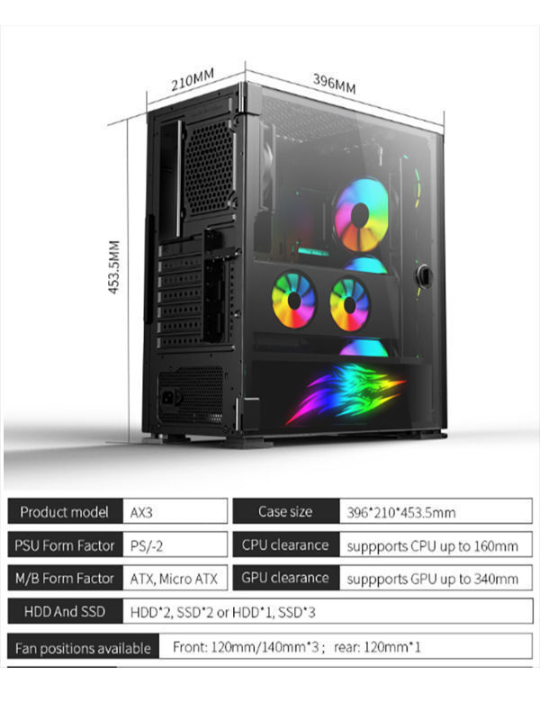Buy Wholesale China Computer Case & Tower Desktop Gaming Casing Pc ...