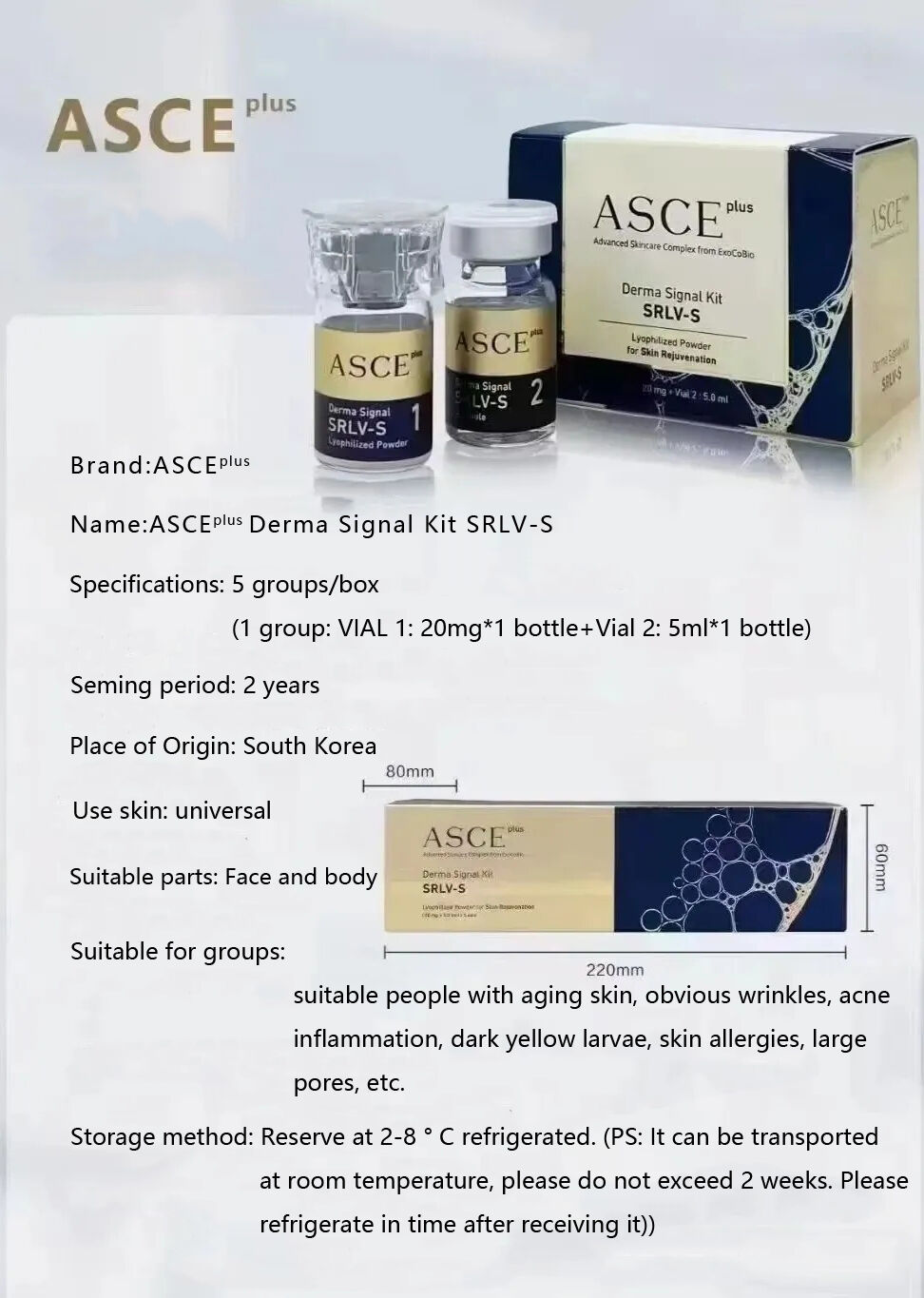 Buy Wholesale China Asce Stem Cell Exosome Premium Skincare Fights ...