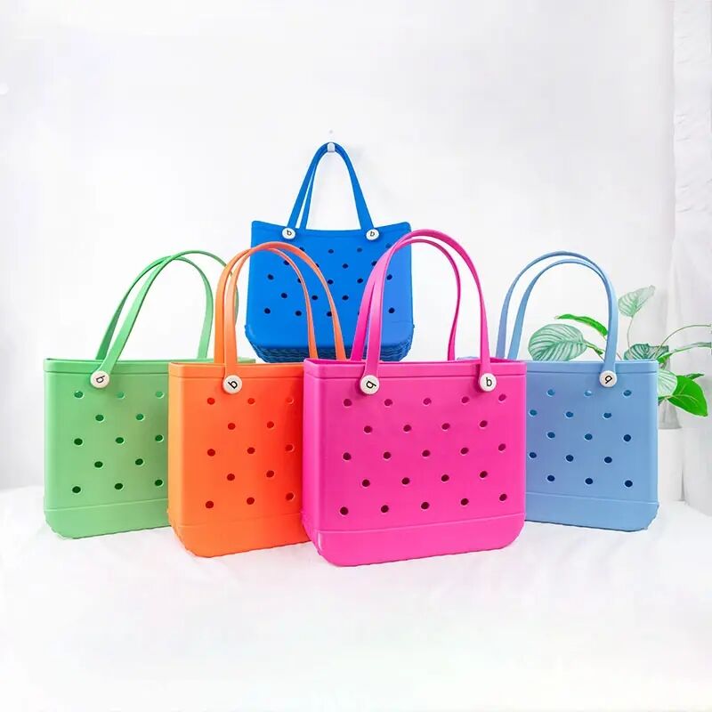 Popular Waterproof Woman Eva Tote Large Shopping Basket Bags Beach ...