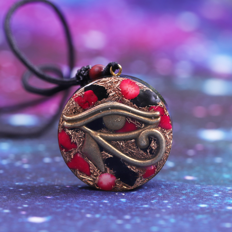 Orgonite Pendant The Eye Of Horus Necklaces Wicca Energy Orgone ...