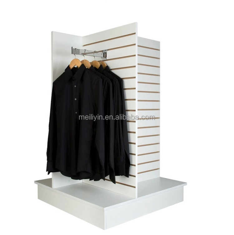 Buy Wholesale China Clothing Shop White Color Wood Display Rack 4-way ...