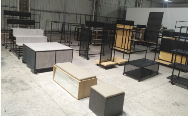 Buy Wholesale China Clothing Shop White Color Wood Display Rack 4-way ...