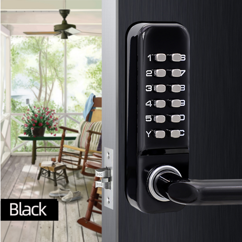 Mechanical Keyless Entry Door Lock CODACE Combination Lock With Keypad ...
