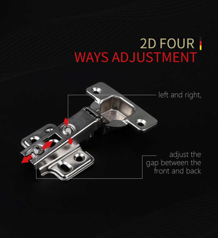 Two Way Normal Cabinet Kitchen 105 Degree Open Angle Steel 4holes ...