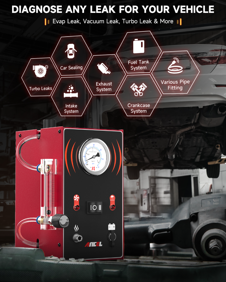 Ancel S300 Car Smoke Detector Leak Tool Pipeline Damage Test Leakage ...