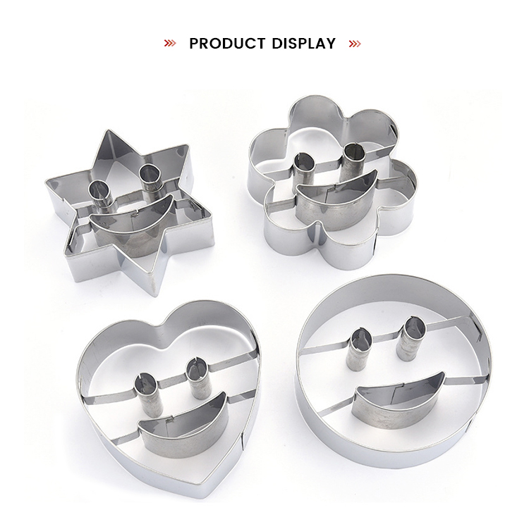 Custom Heart Shapes Press Biscuit Cookie Mold Cutter, Biscuit Mold ...