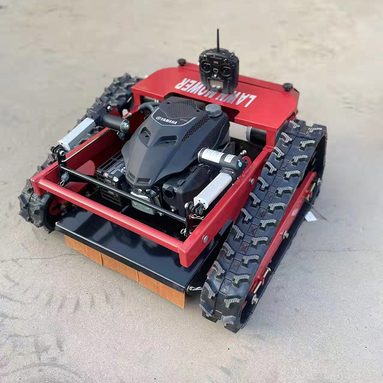 Hot Sale Crawler Remote Control Lawn Mower Garden Use Grass Cutting ...