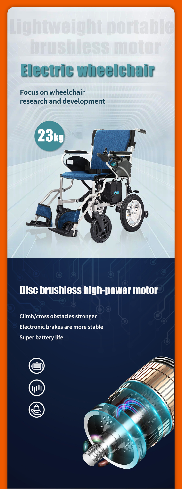 D2-c Upgraded Elderly Mobility Scooter Disabled Rehabilitation Aluminum ...