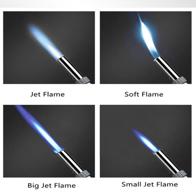 360 Degree Rotation Butane Gas Torch Lighter Adjustable Flame Gun 516c ...