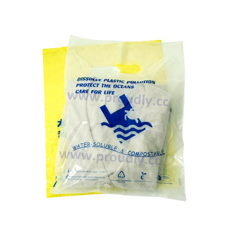 Pva Water Soluble Bag Custom 100% Compostable Biodegradable Plastic ...