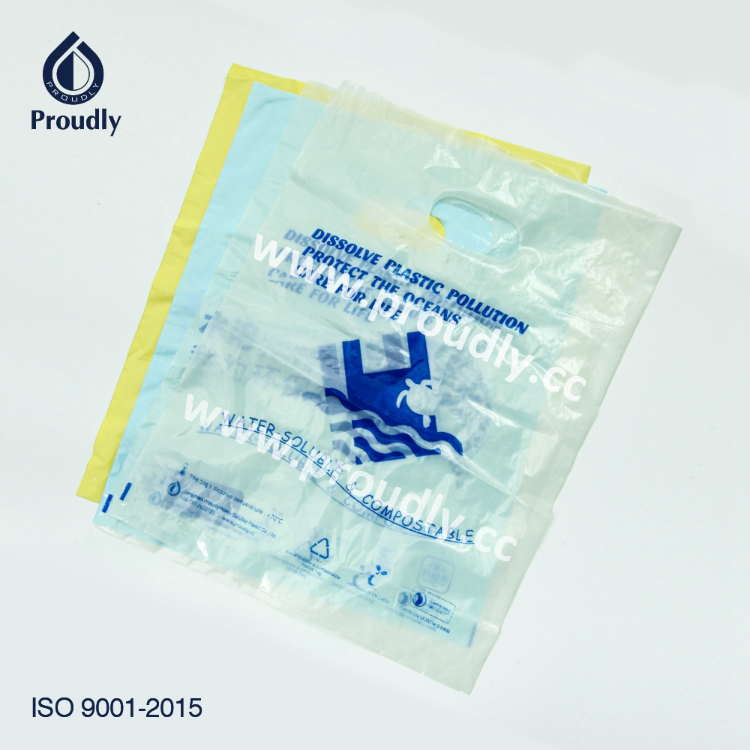 Pva Water Soluble Bag Custom 100% Compostable Biodegradable Plastic ...