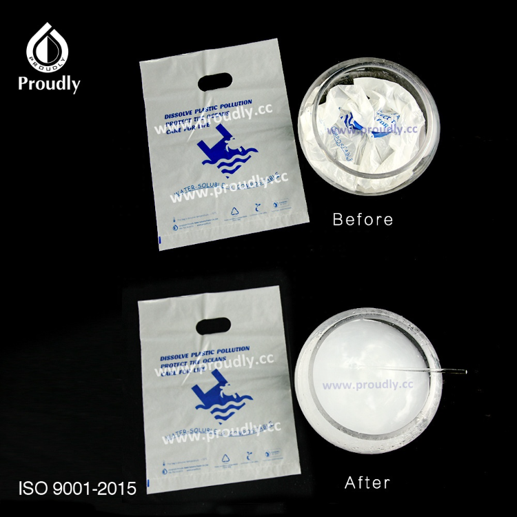 Pva Water Soluble Bag Custom 100% Compostable Biodegradable Plastic ...