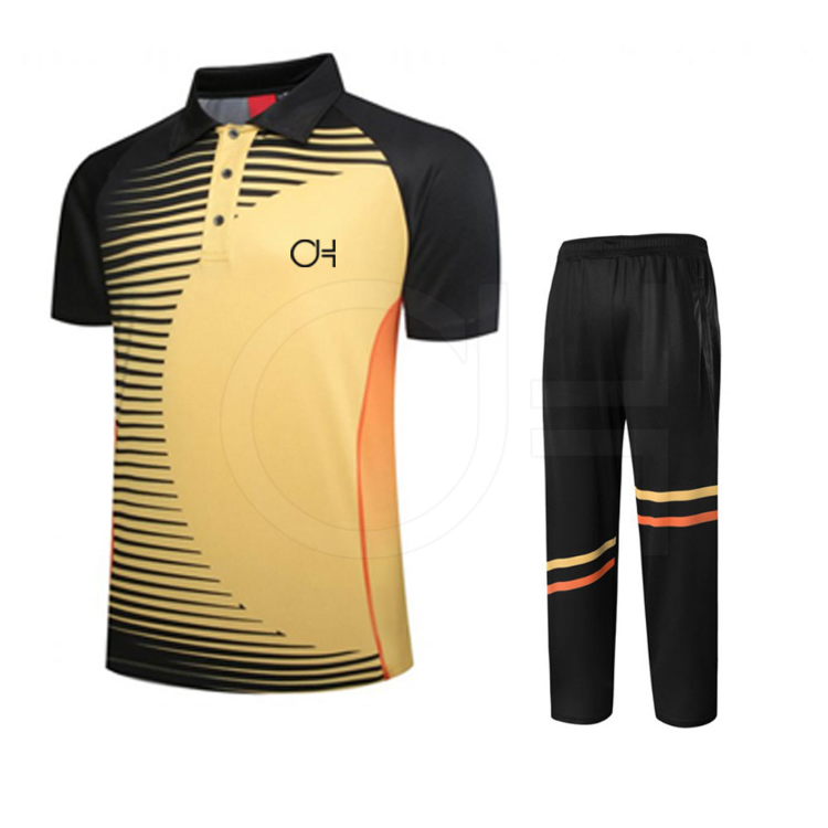 Premium Quality Polo Collar Cricket Jersey And Trouser Uniform - Buy ...