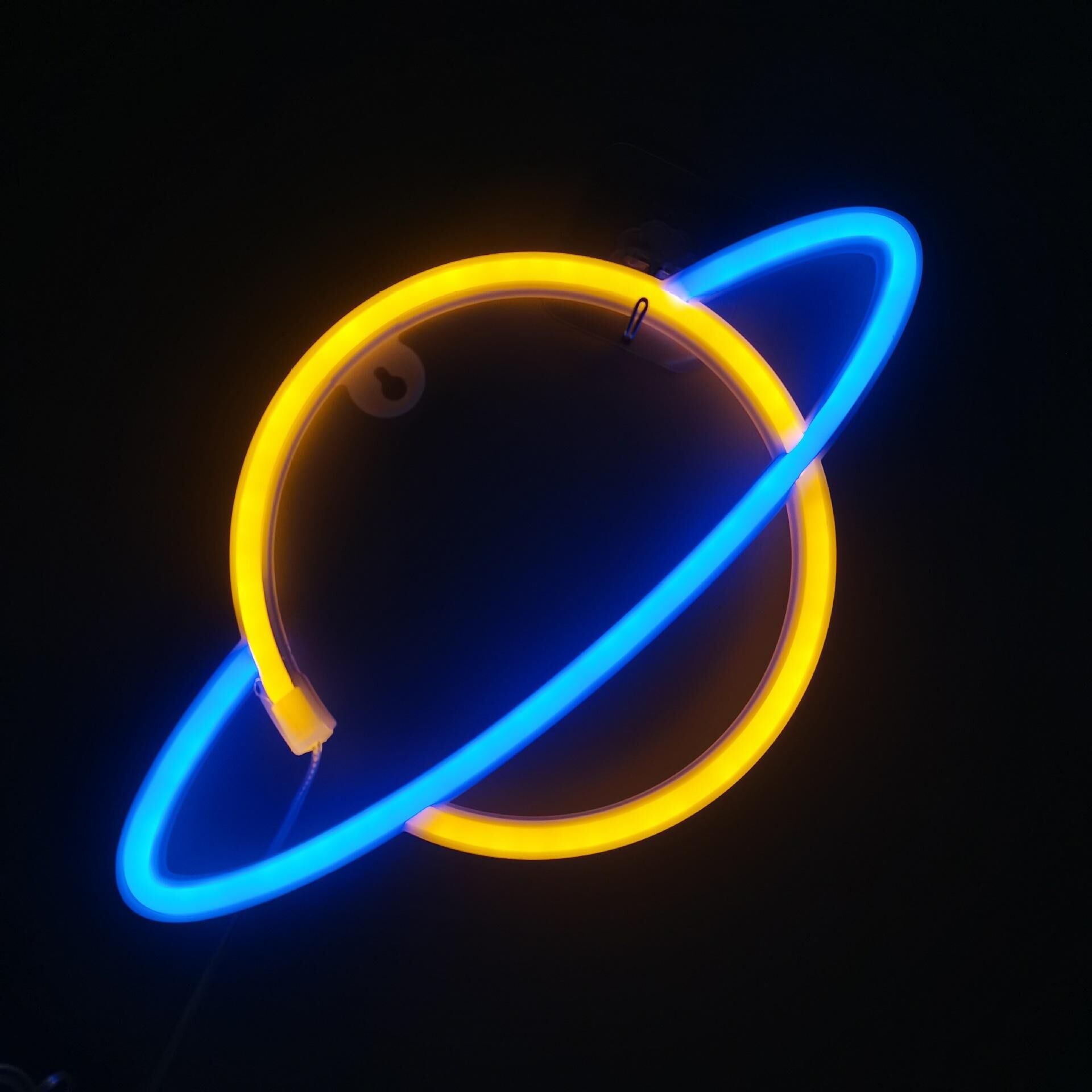 Buy Wholesale China Custom Acrylic Planet Neon Light For Wall Decor Dc ...