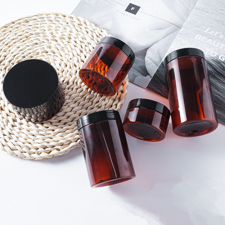 Buy Standard Quality China Wholesale Amber Plastic Cream Jar 68mm Wide ...