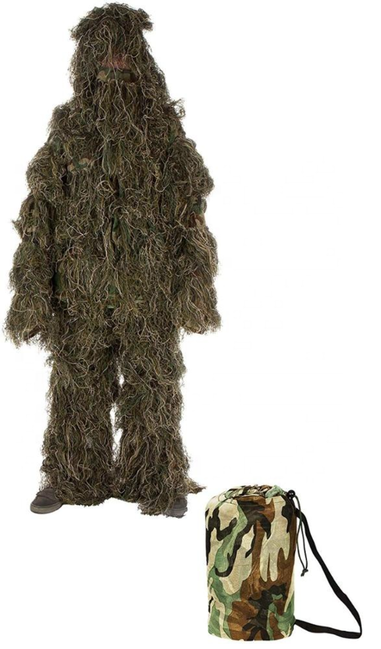 Outdoor Full Body Ghillie Suit Camouflage 3d Grass Camouflage Suit ...