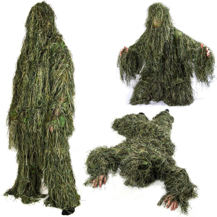 Outdoor Full Body Ghillie Suit Camouflage 3d Grass Camouflage Suit ...