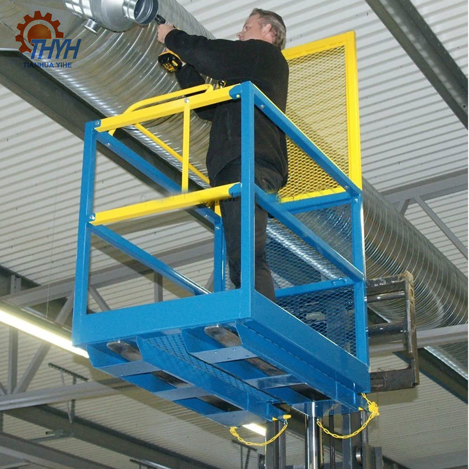 Buy Wholesale China New Supplier Forklift Safety Cage Powder Coating ...
